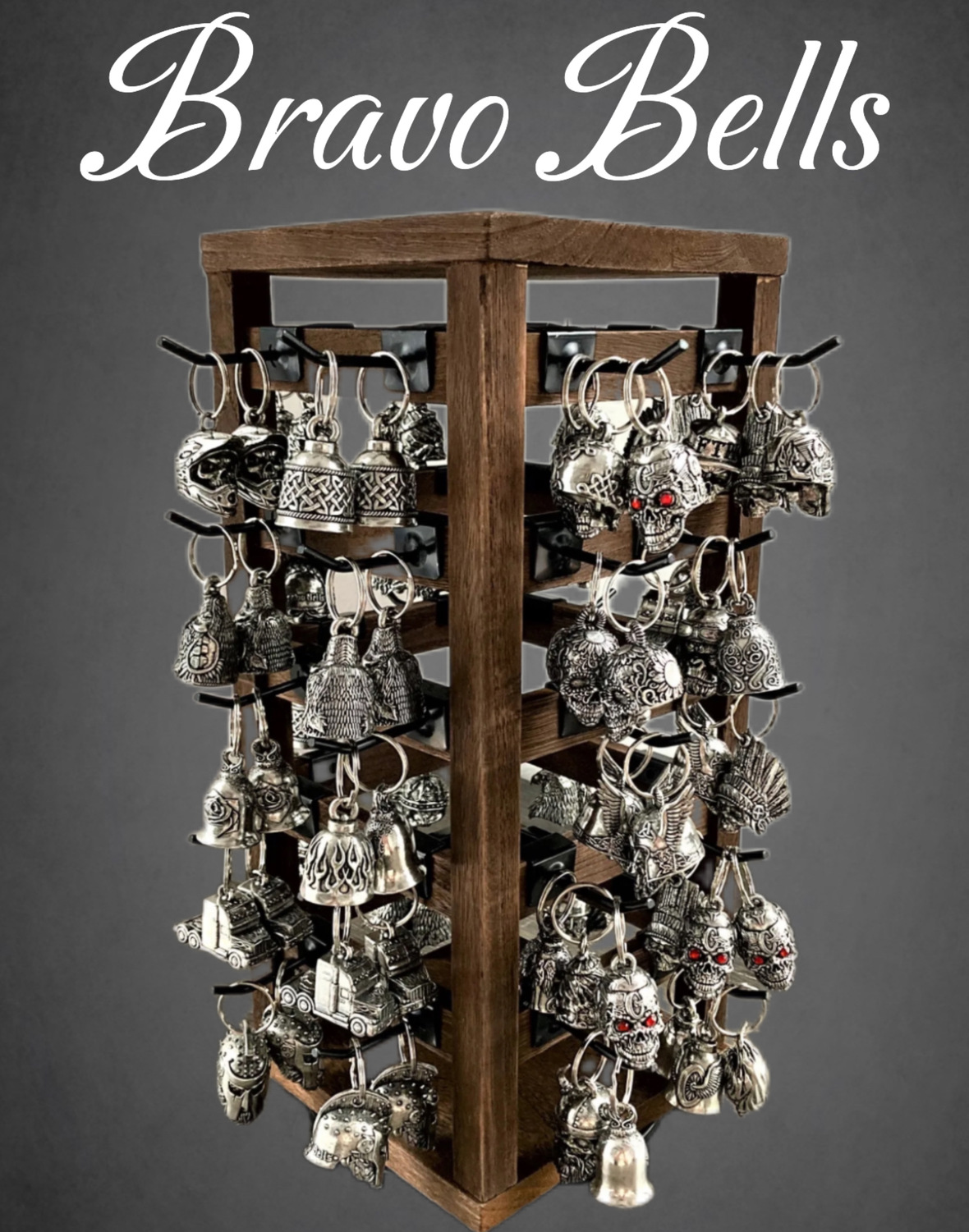 Revolving Wooden Display- Free with the purchase of 96 bells - Bravo Bells